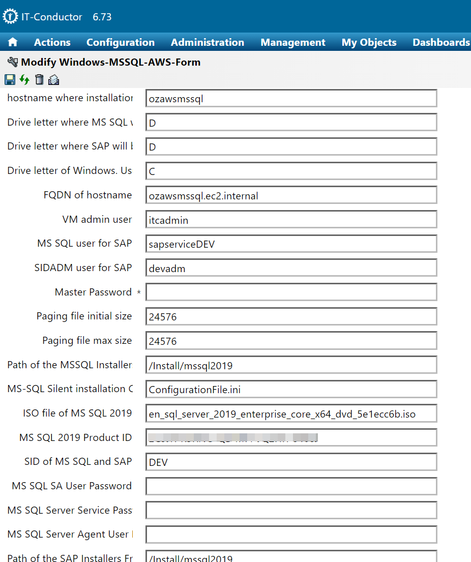 Automated Migration for SAP on MSSQL to AWS